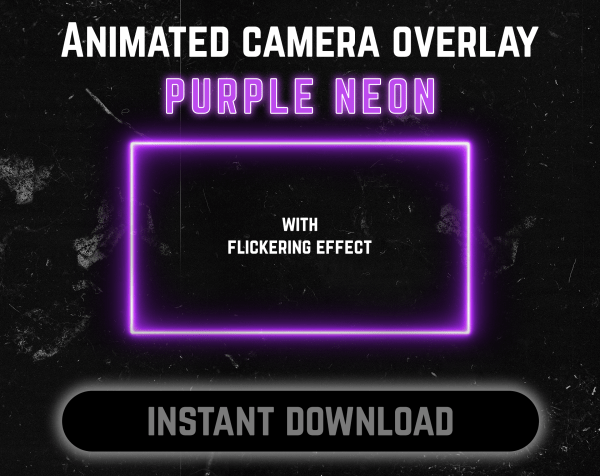 Purple Neon - Webcam Overlay | Oakway Graphics